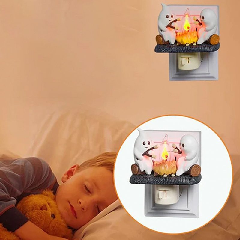 Spooky Ghost Campfire Night Light: Make Bedtime Magical - KidsBaron
